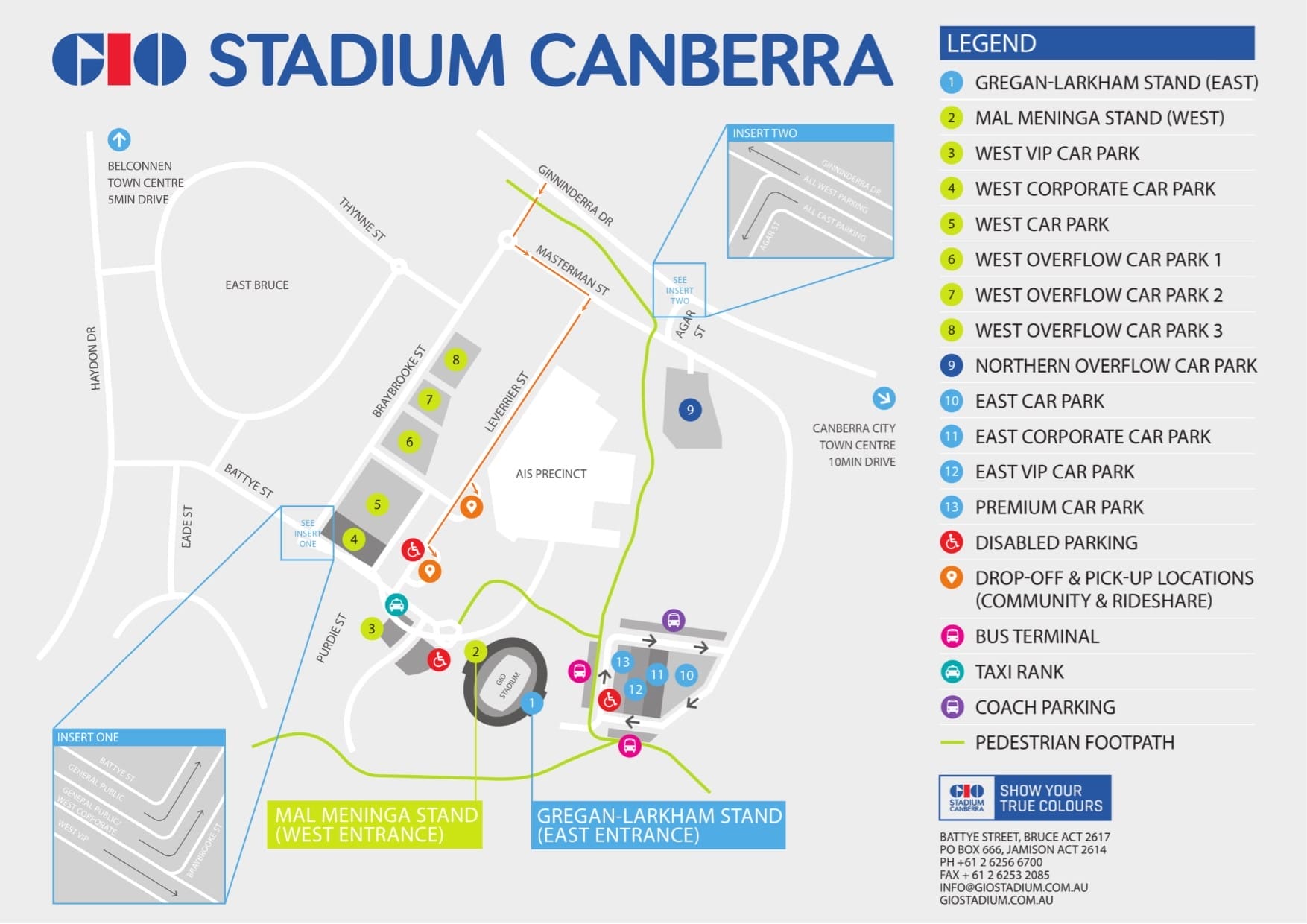 Venue Information - GIO Stadium Canberra