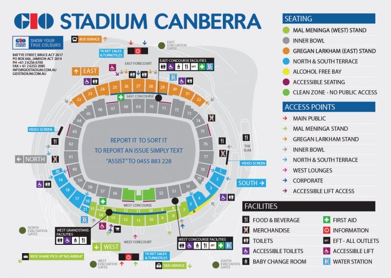 Ticketing - GIO Stadium Canberra