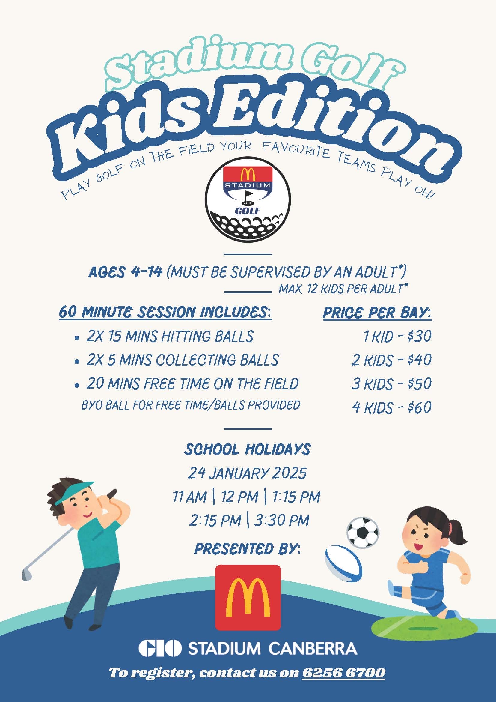 McDonald's Stadium Golf - Kids Edition - GIO Stadium Canberra