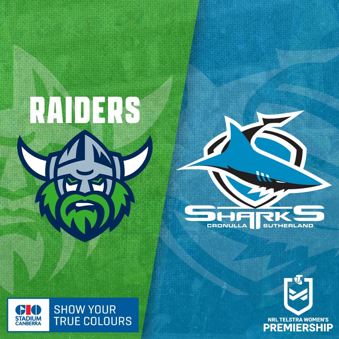 NRLW 2025 – Raiders v Sharks - GIO Stadium Canberra